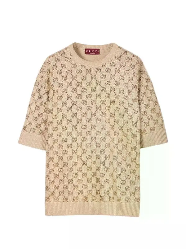 Gucci Short-sleeve Crew-neck Sweater