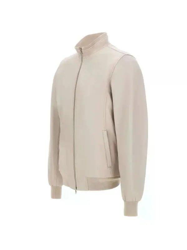 BARBA NAPOLI Ribbed Leather Jacket