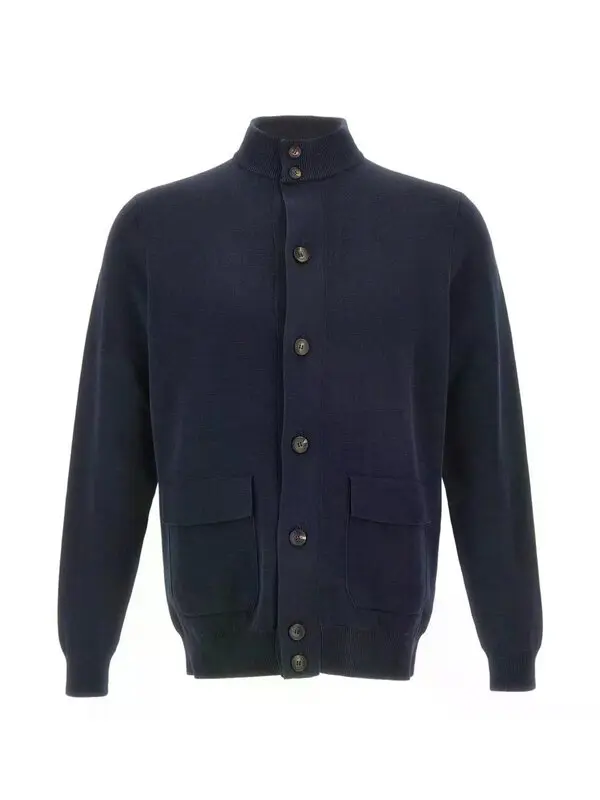 FILIPPO DE LAURENTIIS Button-front Cardigan With Pockets