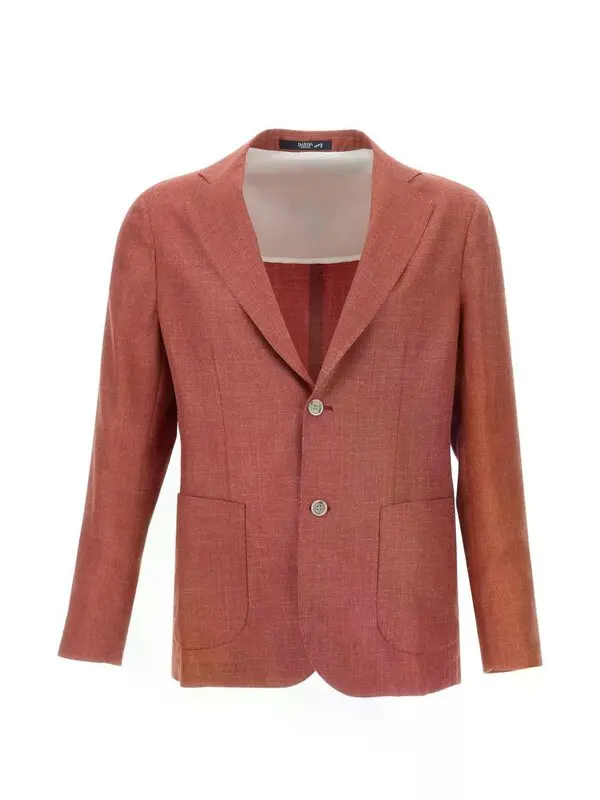BARBA NAPOLI Easy J Mono Lapel Blazer - Red