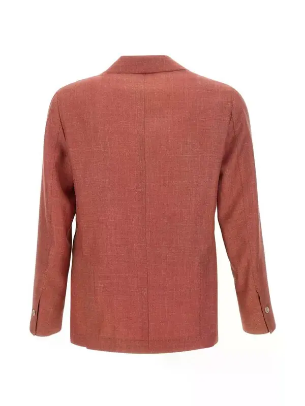 BARBA NAPOLI Easy J Mono Lapel Blazer - Red
