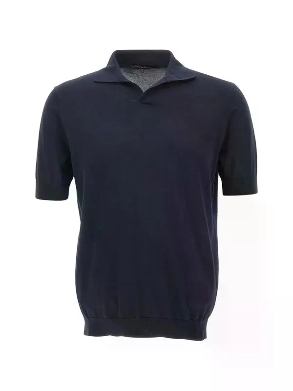 FILIPPO DE LAURENTIIS Ribbed-hem V-neck Top
