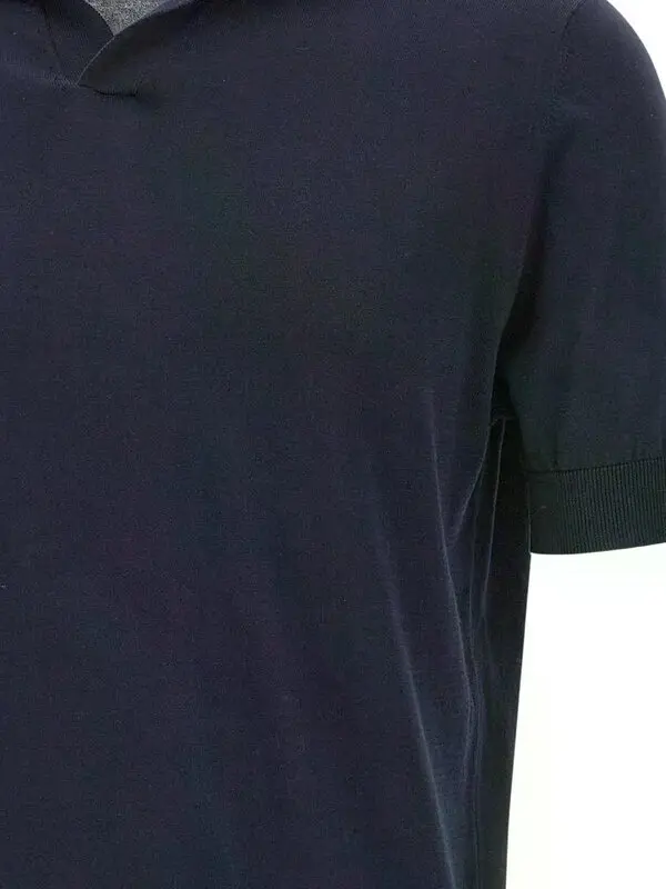 FILIPPO DE LAURENTIIS Ribbed-hem V-neck Top