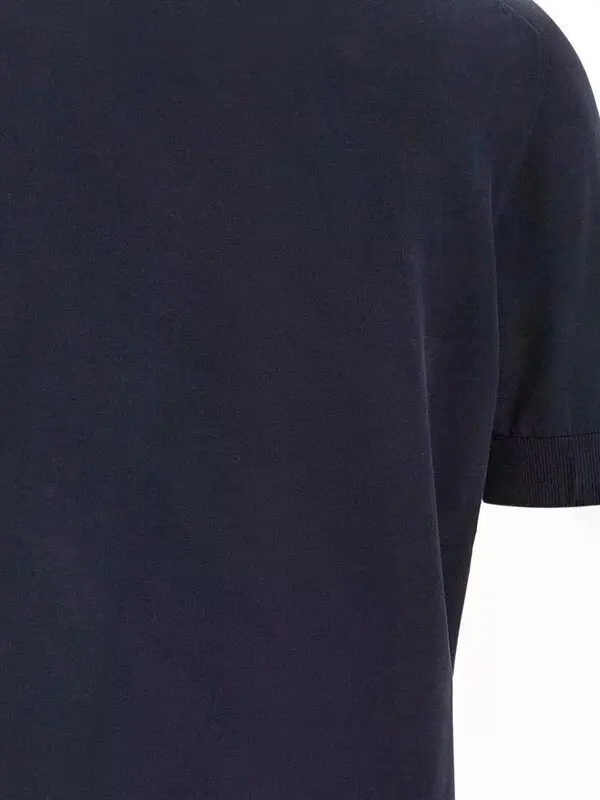 FILIPPO DE LAURENTIIS Ribbed-hem V-neck Top