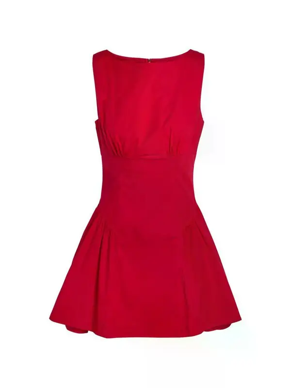 Staud Gwen Gathered Mini Dress