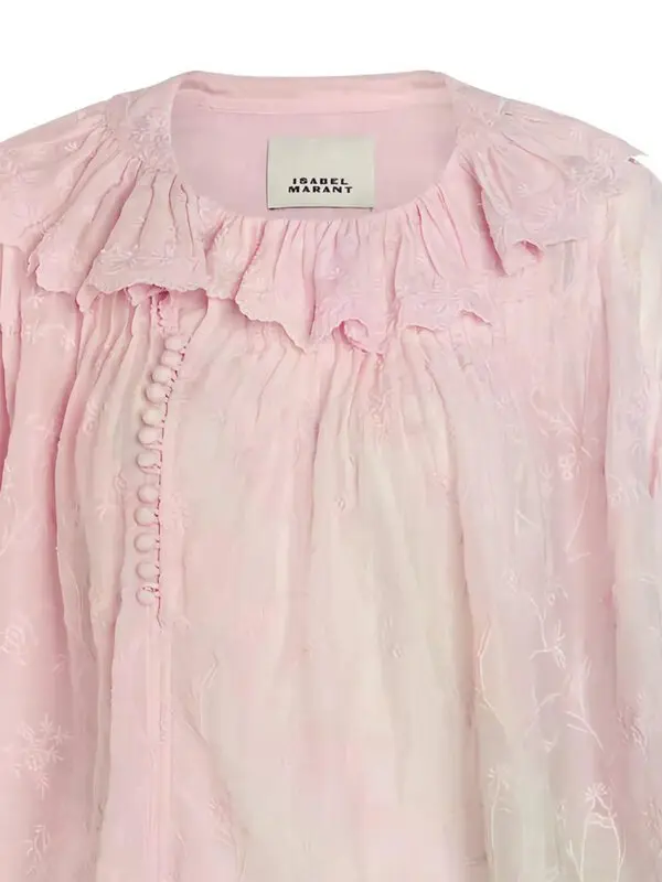 Isabel Marant Étoile Zelly Ruffled Blouse - Pink