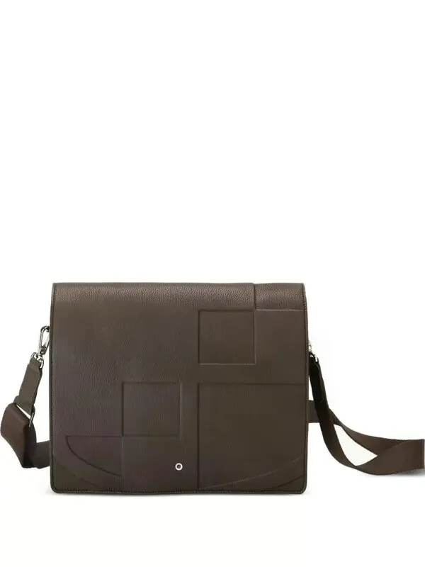 GRAF LANTZ Embossed Messenger Bag - Brown