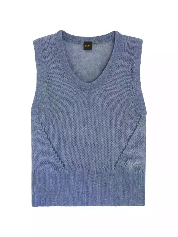 BOSS V-neck Ribbed Vest