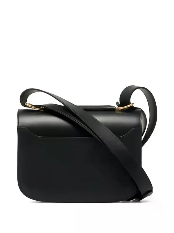 Delvaux Small Lingot Leather Shoulder Bag - Black