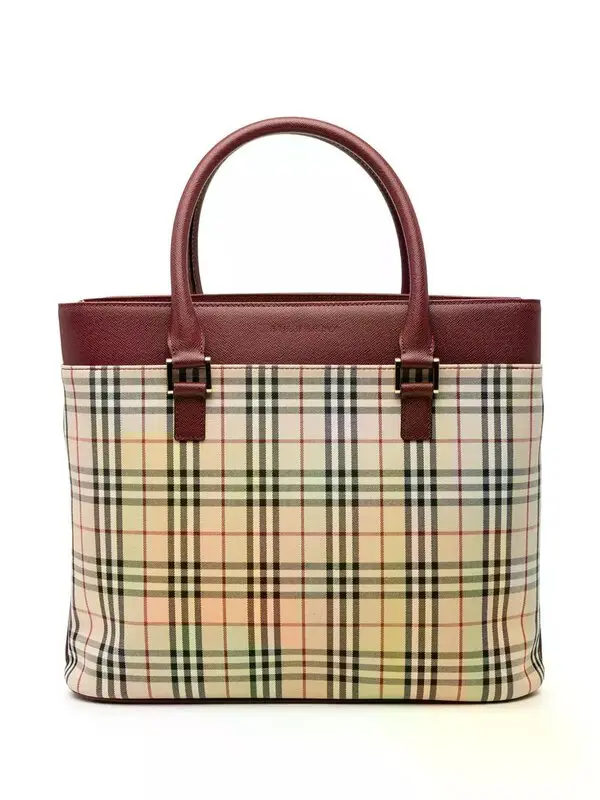 Burberry House Check Canvas Tote Bag
