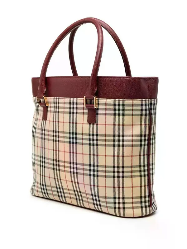 Burberry House Check Canvas Tote Bag
