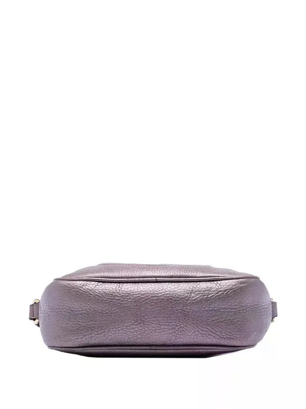 Gucci Metallic Leather Soho Disco Crossbody Bag - Purple