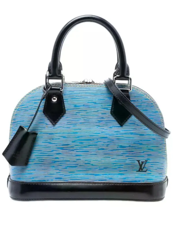 LOUIS VUITTON 2016 Epi Denim Alma Bb Satchel