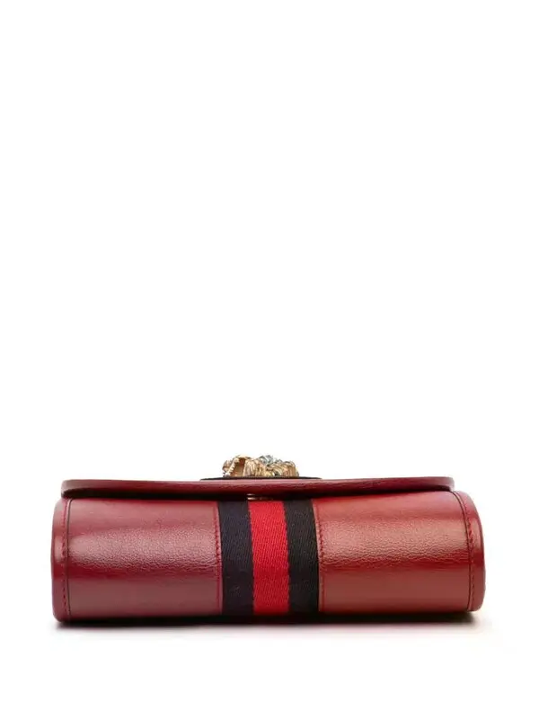 Gucci 2000-2015 Mini Leather Rajah Web Chain Crossbody Bag