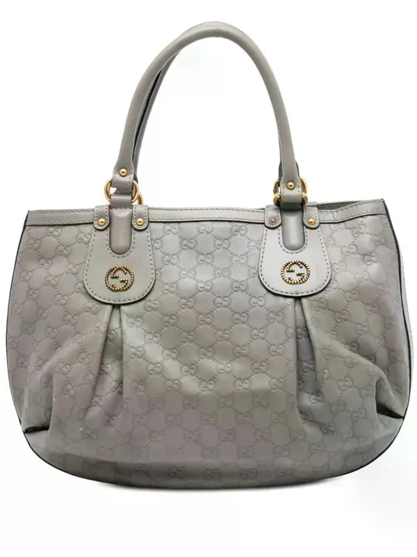 Gucci 2016-2026 Ssima Scarlett Tote Bag - Grey