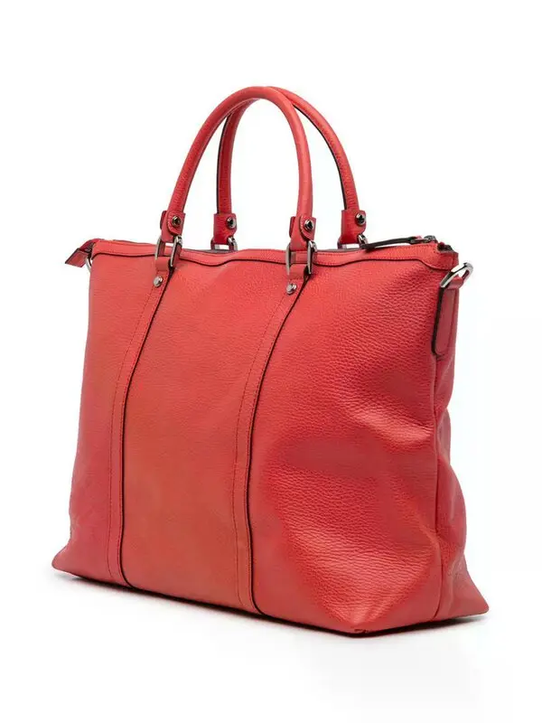 Gucci Leather Gg Charm Satchel
