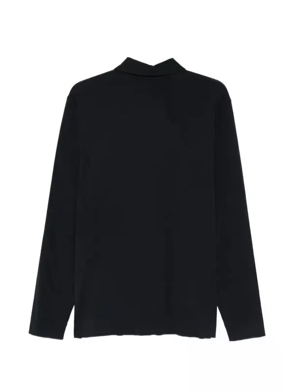 LARDINI Buttoned Polo Shirt - Blue