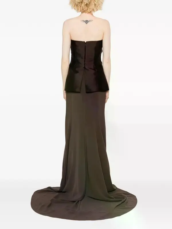 Solace London Alia Strapless Maxi Dress - Brown