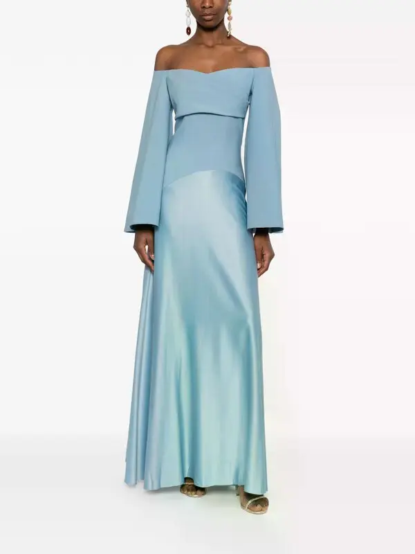 Solace London Rina Maxi Dress - Blue