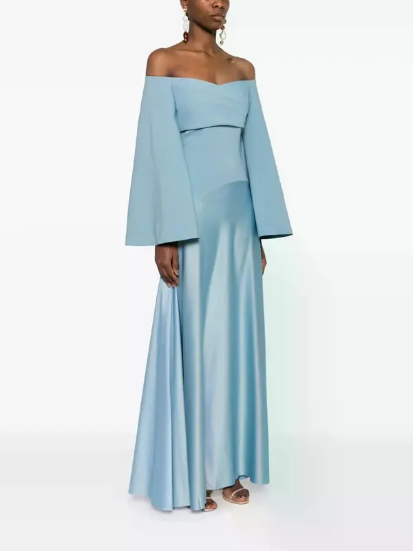 Solace London Rina Maxi Dress - Blue