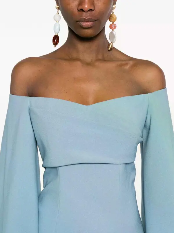 Solace London Rina Maxi Dress - Blue
