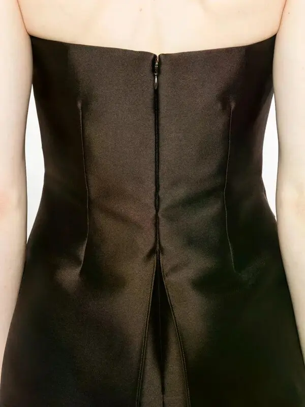 Solace London Lucille Strapless Peplum Maxi Dress
