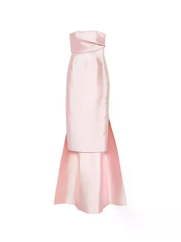 Solace London Kiki Strapless Midi Dress - Pink