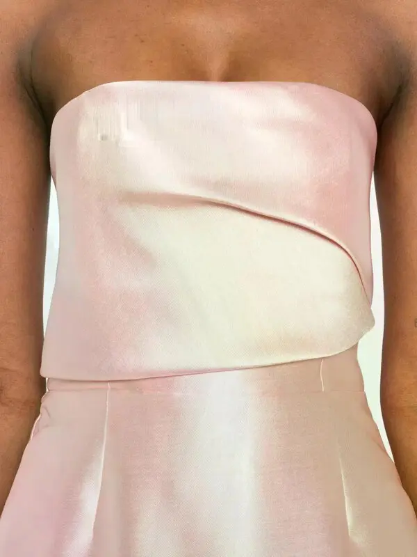 Solace London Kiki Strapless Midi Dress - Pink