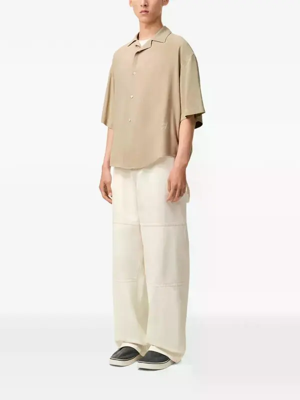 AMI Paris Embroidered Short-sleeve Shirt