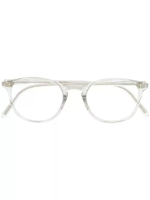 Oliver Spencer Finley Vintage Round-frame Glasses - Neutrals