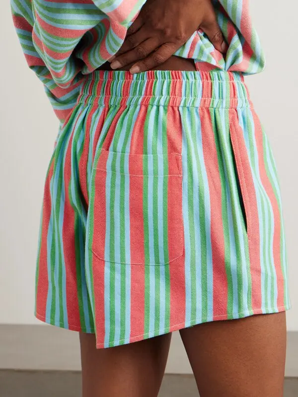 MARRAKSHI LIFE Striped Cotton Shorts