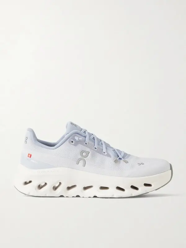 On Cloudtilt Stretch Recycled-knit Sneakers - Blue
