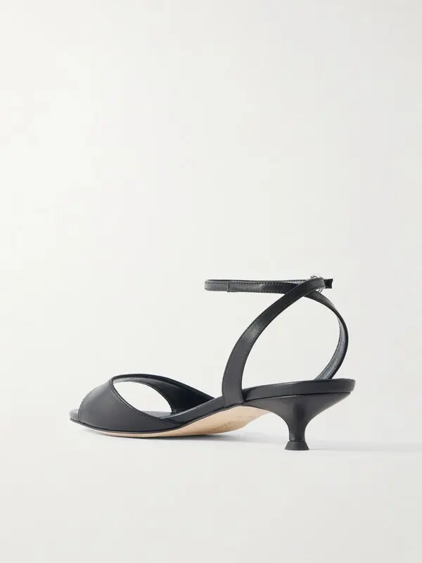 AeydĒ Zelia Leather Sandals - Black