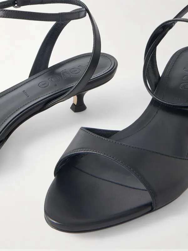 AeydĒ Zelia Leather Sandals - Black