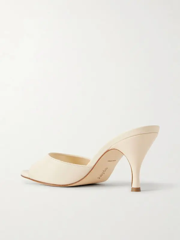 AeydĒ Samia Leather Mules - Neutrals
