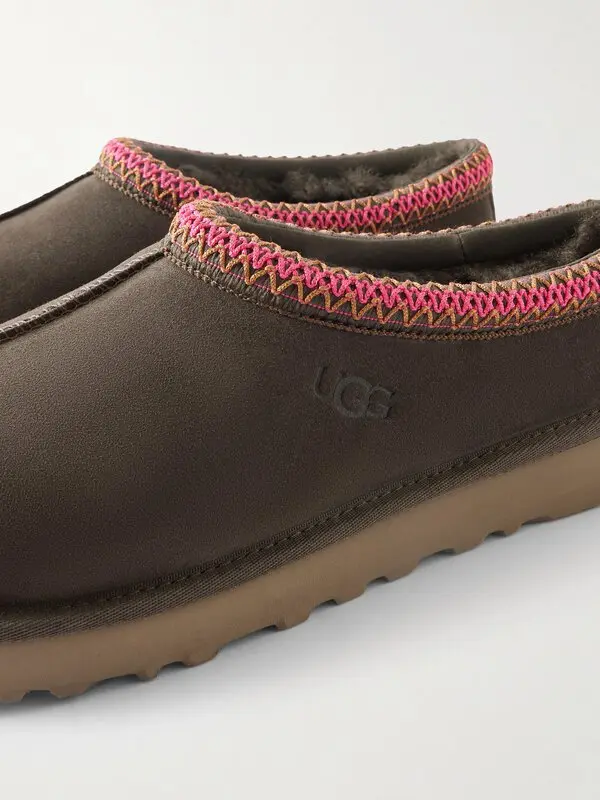 UGG Tasman Ii Shearling-lined Suede Slippers - Gray