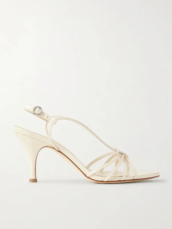 AeydĒ Solange Patent-leather Slingback Sandals