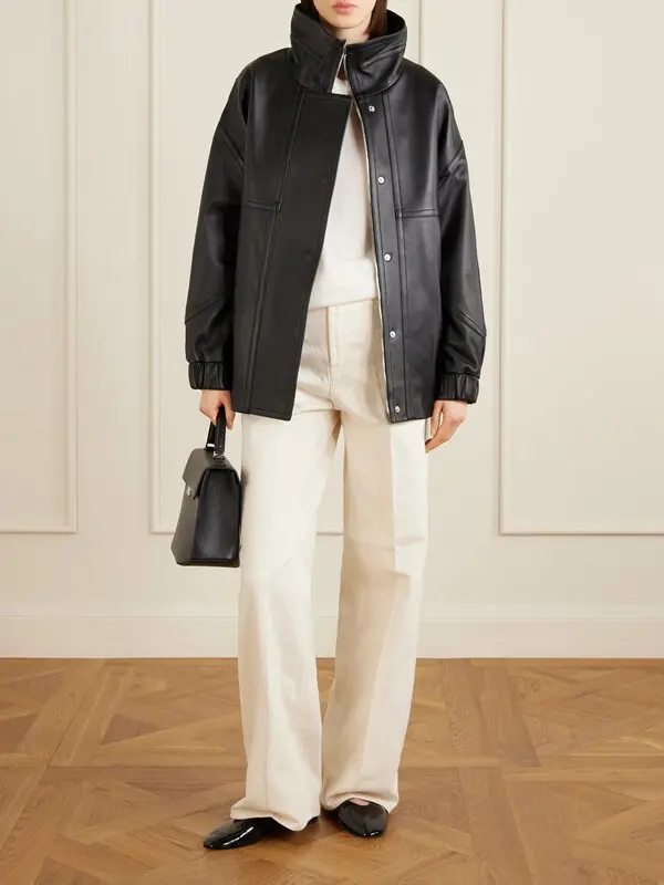Theory Lambskin Leather Jacket