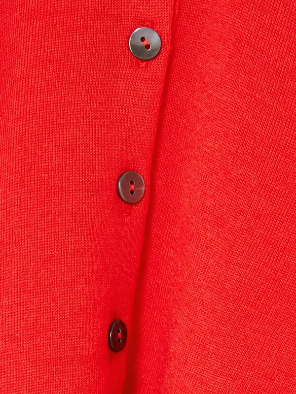 RÙADH Dea Embroidered Merino Wool Polo Sweater
