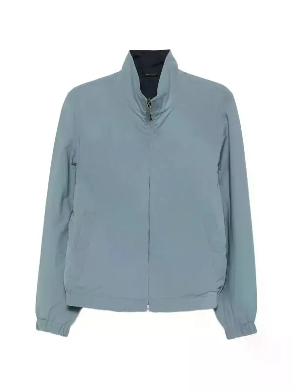 Brioni Zip-front Long-sleeve Jacket - Blue