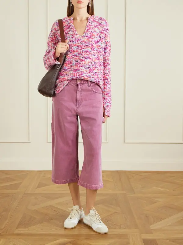 SANDERLAK Cropped Mid-rise Jeans