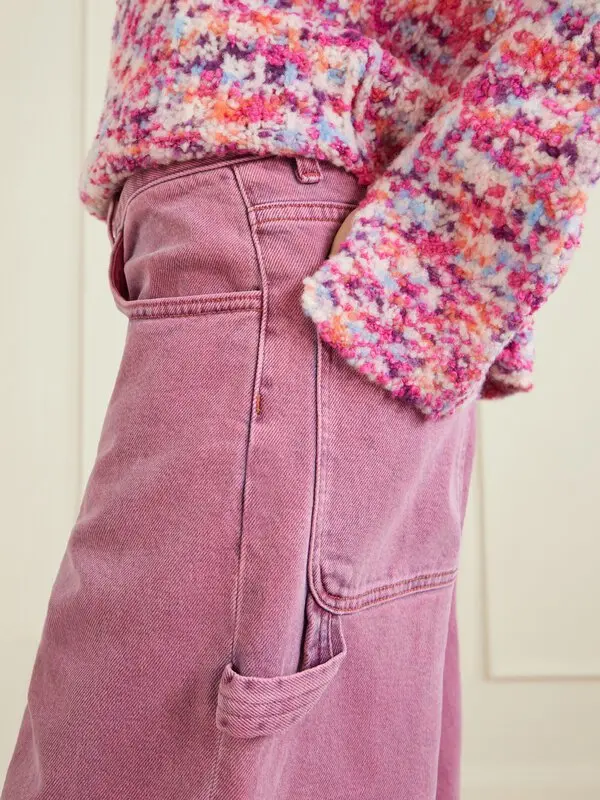 SANDERLAK Cropped Mid-rise Jeans