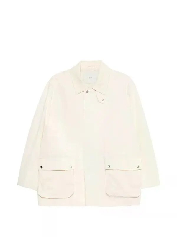 DUNST Flap-pocket Collared Jacket - Neutrals