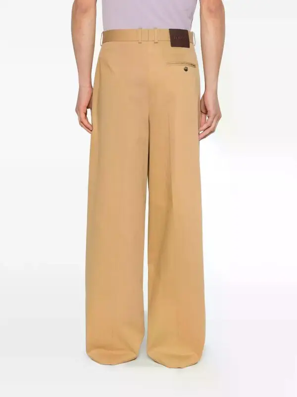 Loewe Pleated Trousers - Neutrals