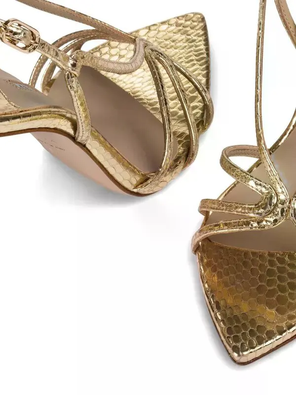 LE SILLA Eugenie Strappy Sandals - Gold
