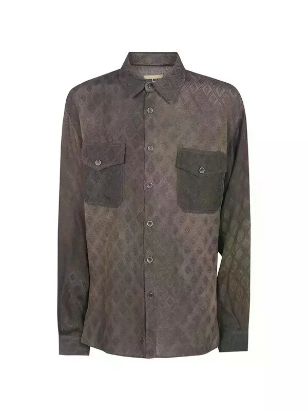 UMA WANG Buttoned Diamond Shirt