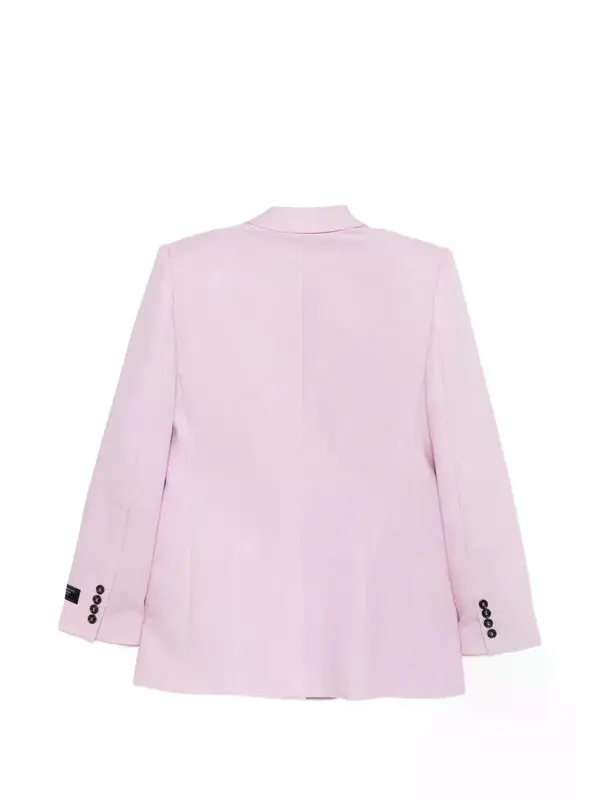 MSGM Double-breasted Notched Lapel Jacket - Pink