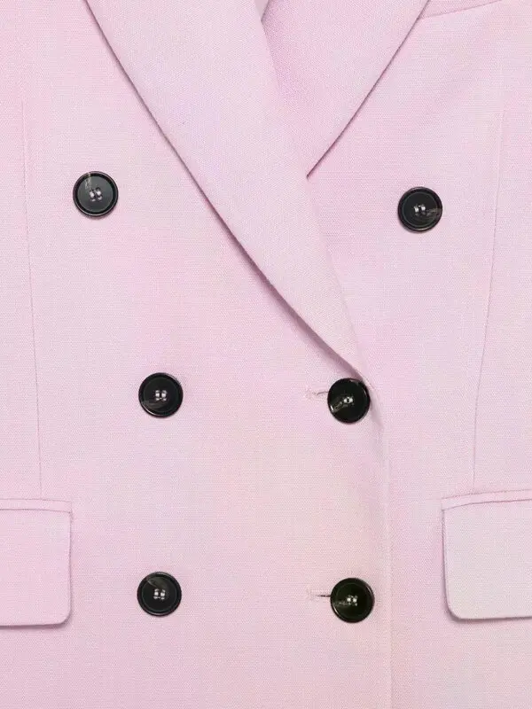 MSGM Double-breasted Notched Lapel Jacket - Pink