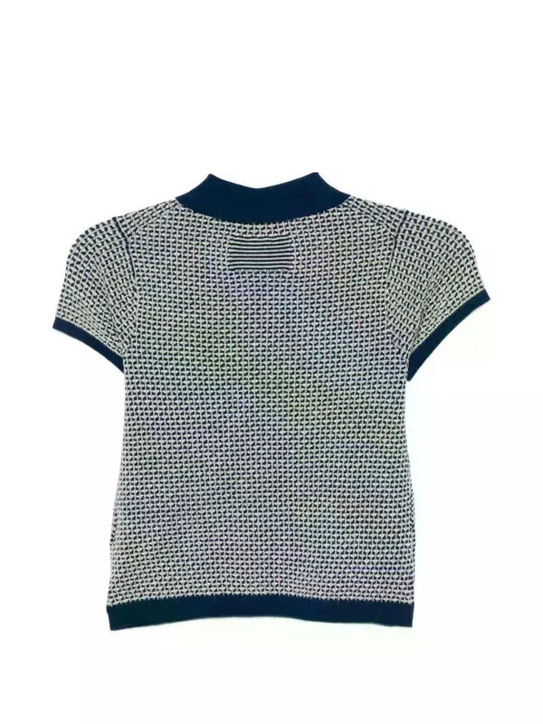 Guest In Residence Pique Buttoned Short-sleeve Polo Shirt - Blue