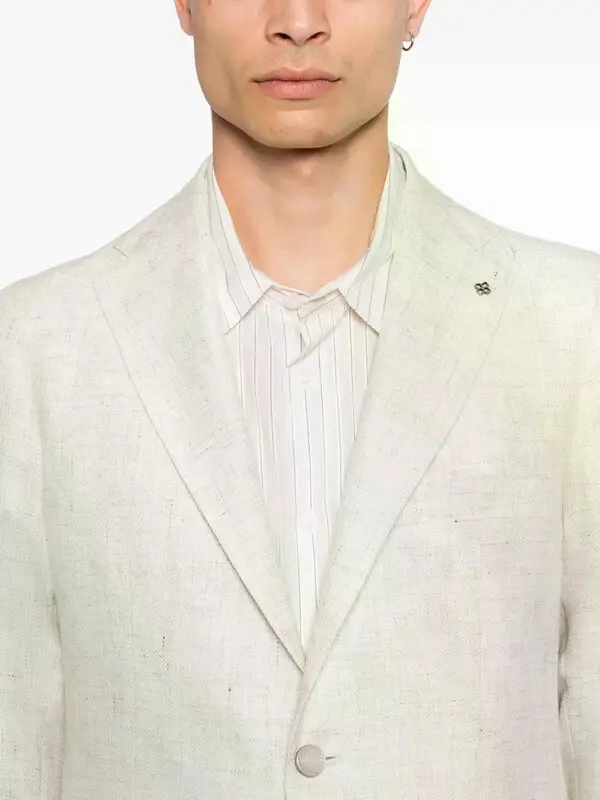 Tagliatore Buttoned Blazer - Neutrals